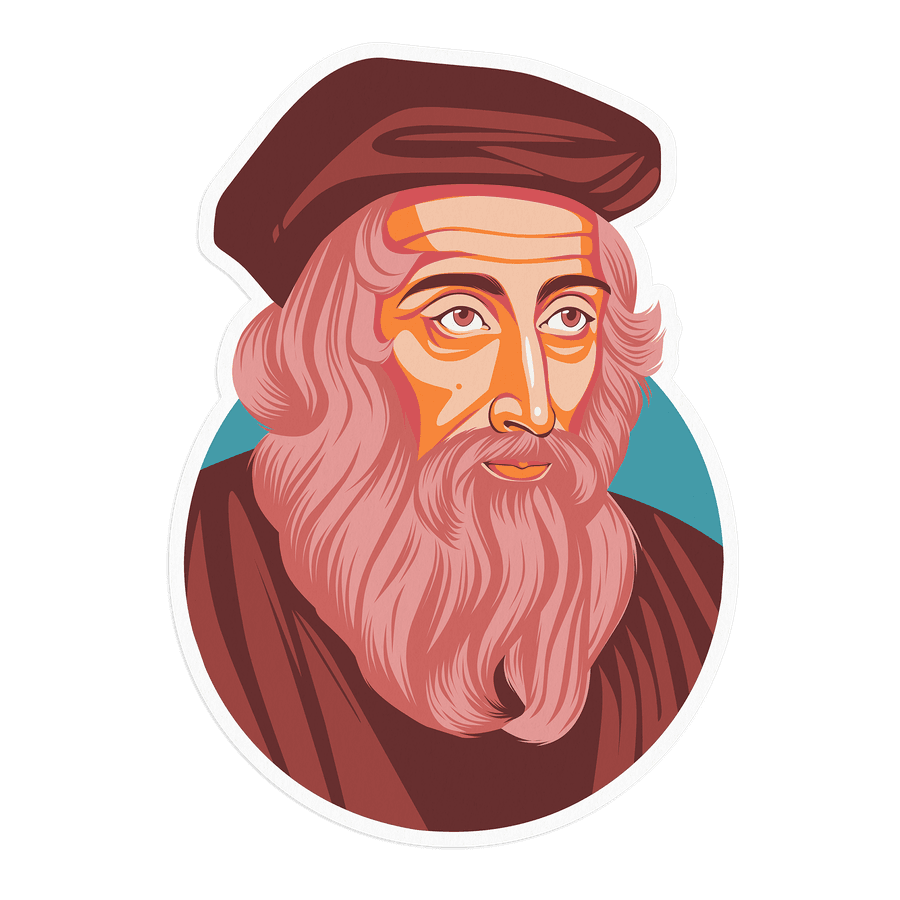 John Wycliffe Portrait Sticker | Missional Wear