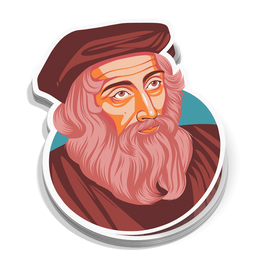 John Wycliffe Portrait Sticker | Missional Wear